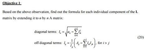 Selective Problem 5 Cholesky Decomposition Method