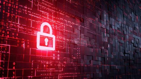 Digital Warning Sign Indicating An Encryption Stock Illustration Illustration Of Messages