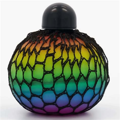 Rainbow Squishy Mesh Ball Fidget Toymesh Ballmesh Ball Toy Squeezy Mesh Balltactile Toys