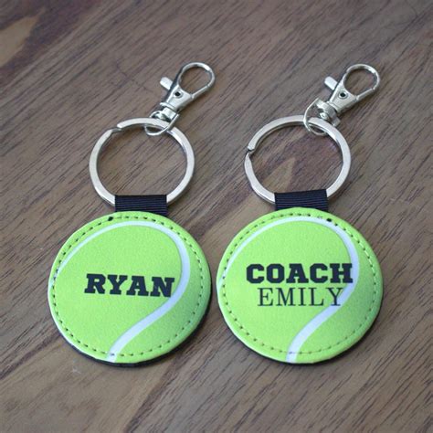 Tennis Team Ts Bag Tag Personalized Captain Keychains Custom End Of