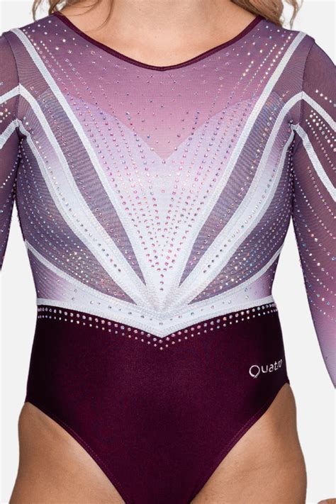 Luna Long Sleeve Gymnastics Leotard Quatro Gymnastics — Quatro