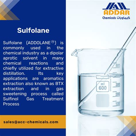 Addar Chemicals Company Acc On Linkedin Organosulfur Specialitychemicals Sulfolane Accksa
