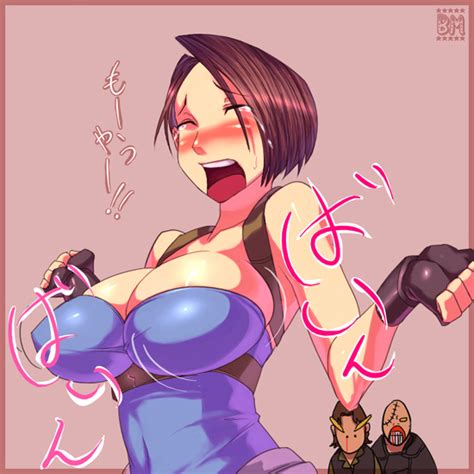 Jill Valentine Nemesis And Carlos Oliveira Resident Evil Drawn By
