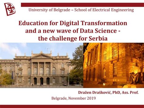 Data Science Master 4 0 On Belgrade University Drazen Draskovic Ppt