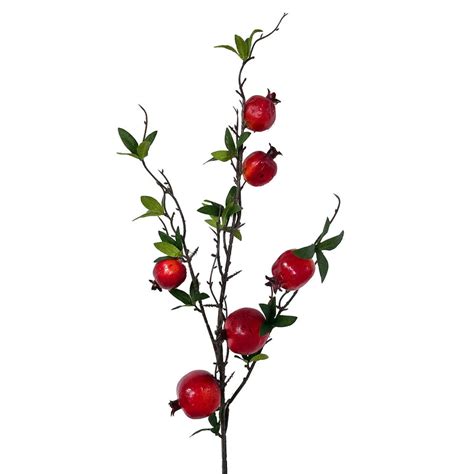 Faux Pomegranate Branch Ffb3 Lee Flora Wholesale