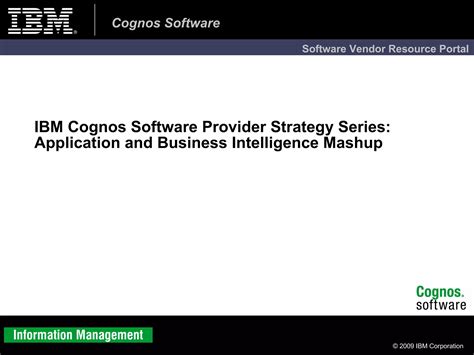 Ibm Cognos Mashup Service Overview Ppt Computing Technology And Computing