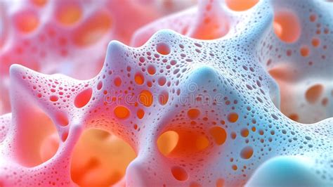 Colorful Bone Molecular Structure With Porous Texture Stock Illustration Illustration Of