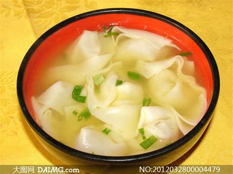 碗装混沌摄影图片 大图网图片素材
