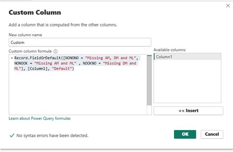 Powerbi Multiple If Statements Or A Switch Statement In Power Query Stack Overflow