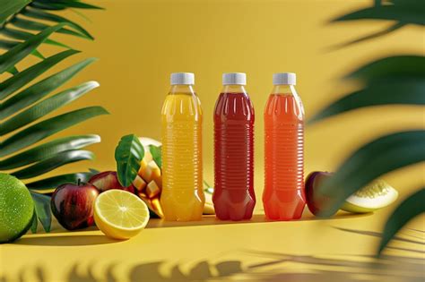 Premium Photo Fruit Juice In A Plastic Bottle