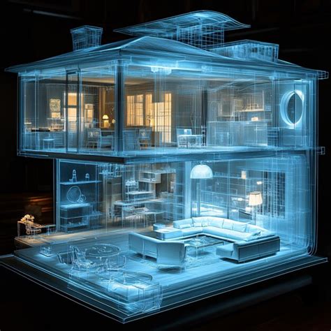 Simple Symmetrical Building Premium Ai Generated Image