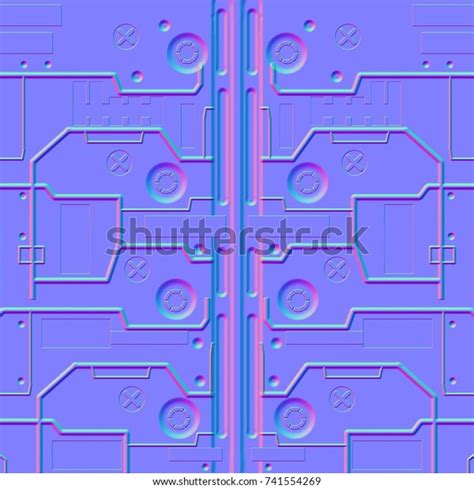 2d Tile Panel Normal Map Gamedev Stock Illustration 741554269