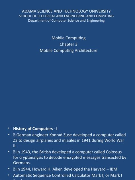 Mobile Computing Architecture Pdf Computer Network Web Service