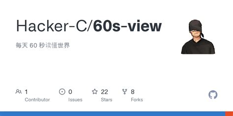 Github Hacker C60s View 每天 60 秒读懂世界