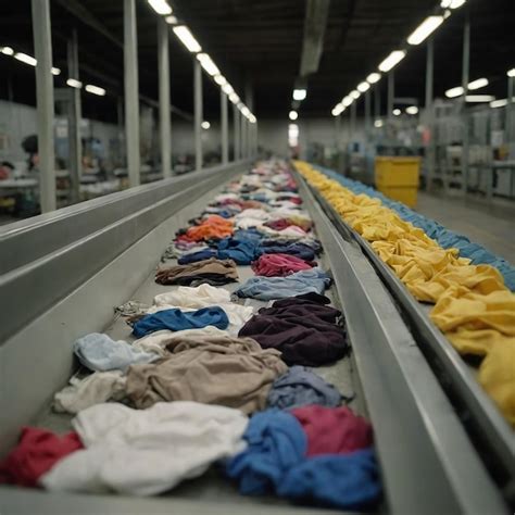 Automated Conveyor Belt Sorting Mechanism In A Logistics Center Premium AI Generated Image