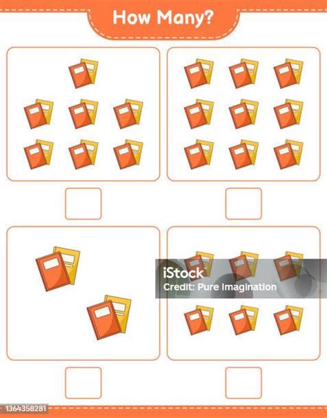 계산 게임 얼마나 많은 책 교육 어린이 게임 인쇄 워크 시트 벡터 일러스트레이션 0명에 대한 스톡 벡터 아트 및 기타 이미지 0명 개체 그룹 검사 보기 Istock