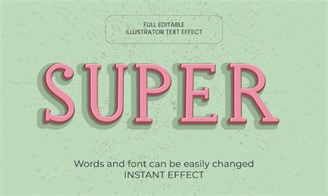Premium Vector Super Editable Vector Text Effect