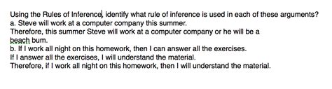 solved using the rules of inference] identify what rule of