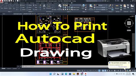 How To Print AutoCAD Drawing Print AutoCAD Drawing Create Pdf In