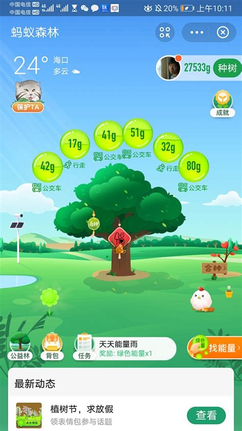 支付宝 蚂蚁森林