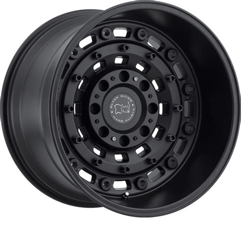 17x95 Wheel Textured Matte Black 0mm Black Rhino Arsenal Hulk Offsets