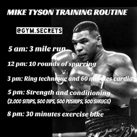 Mike Tyson S Workout Mike Tyson Routine Crem