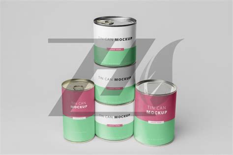 دانلود فایل لایه باز موکاپ قوطی کنسرو دانلود رایگان فایل لایه باز، Psd، وکتور، لوگو و موکاپ