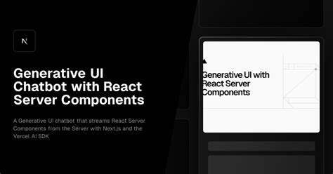 Generative Ui Chatbot A Template