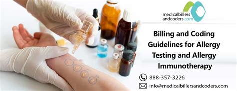 Billing And Coding Guidelines For Allergy Testing And Allergy Immunotherapy