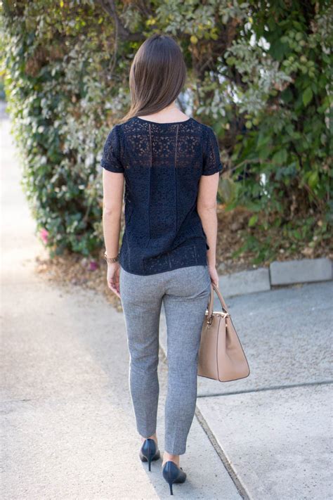Wearing Navy Blue And Gray