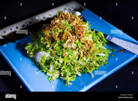 Traditional Burmese Cuisine Is Served In Mandalay Myanmar Burma A