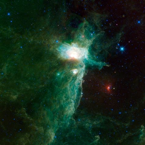 Flame Nebula Burns Bright In New Wise Image