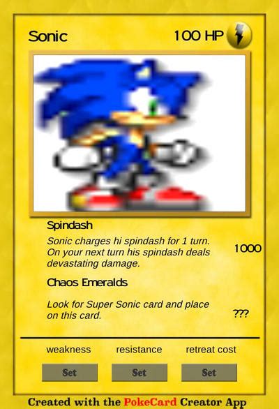 Sonic Card By Pikames221i On Deviantart