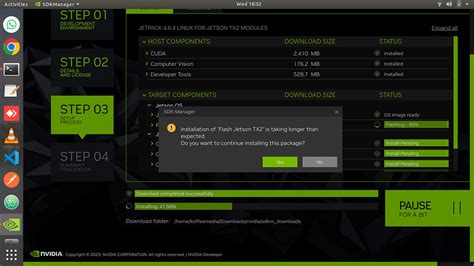 Installation Of Flash Jetson Tx2 Is Taking Longer Than Expected On