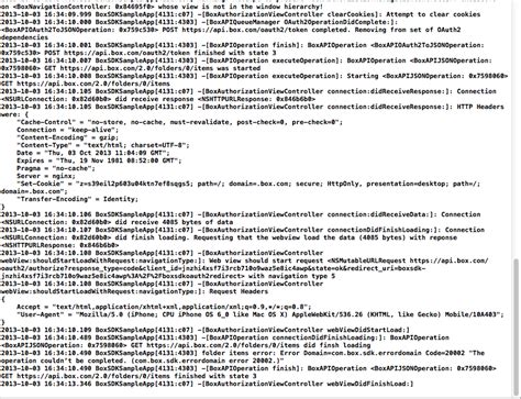 Oauth 20 New Box Ios Sdk Sample App Issue Stack Overflow