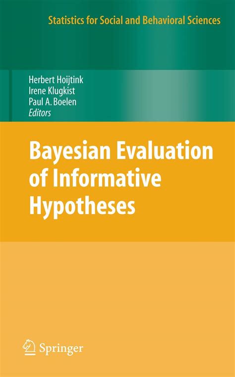 Bayesian Evaluation Of Informative Hypotheses Statistics