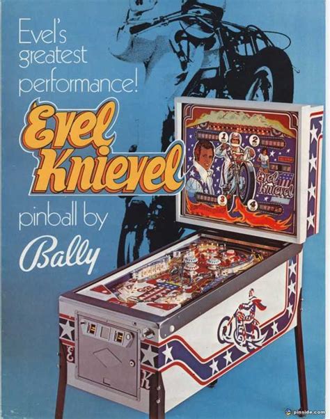 Evel Knievel Pinball Machine Bally 1977 Pinside Game Archive