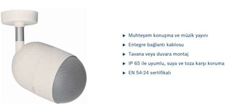 Bosch Lp1 Uc20e 1 Ses ProjektÖr HoparlÖr 20w Essed Yangın Sistemleri