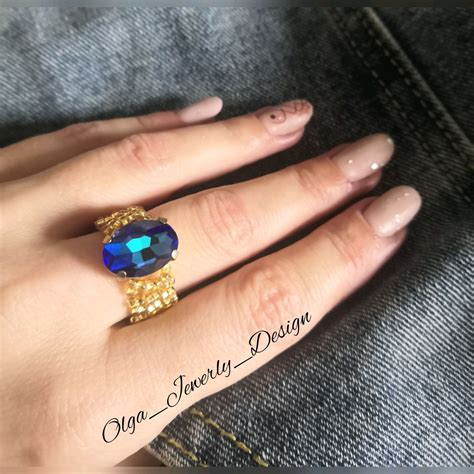 Кольцо " Синее море" – купить онлайн на Ярмарке Мастеров – QJRHERU ...