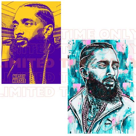 Nipsey Hustle Png Bundle La Rapper Hip Hop Digital File Etsy