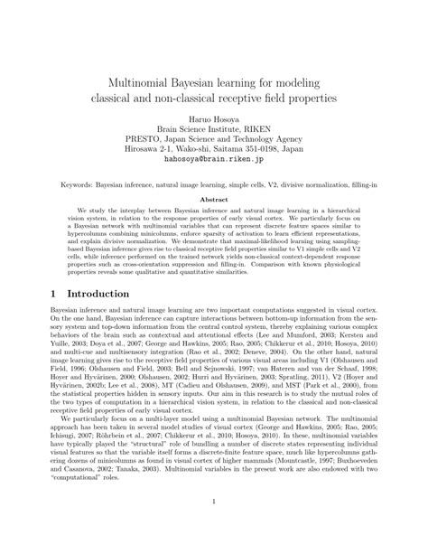 Pdf Multinomial Bayesian Learning For Modeling Classical And