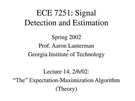 Ppt Expectation Maximization Algorithm Convergence And Optimizations