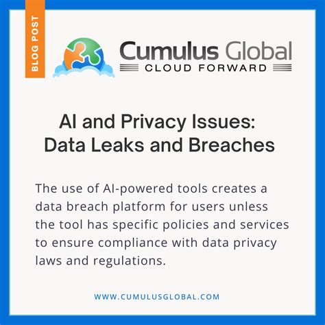 AI And Privacy Issues Data Leaks And Breaches Cumulus Global