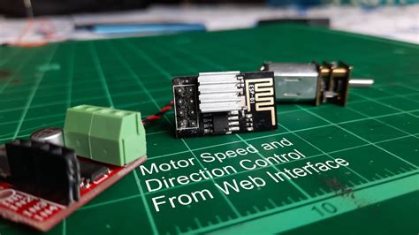 Dc Motor Speed And Direction Control With Smartphone Using Esp01 Youtube