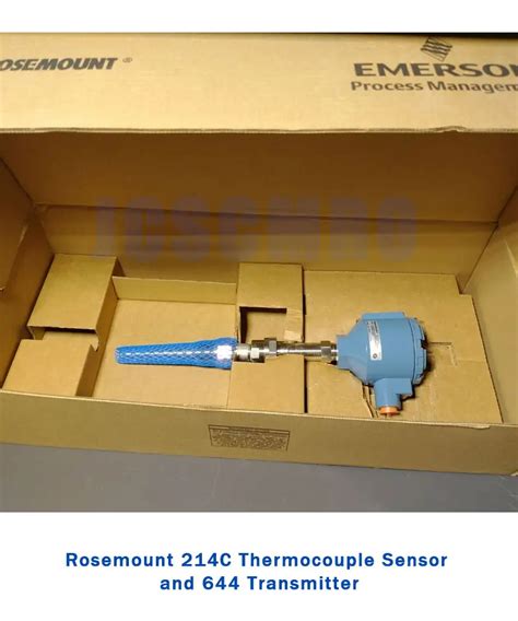 Rosemount Rosemount 214c Thermocouple Sensor And 644 Transmitter Rosemount Temperature Transmitter