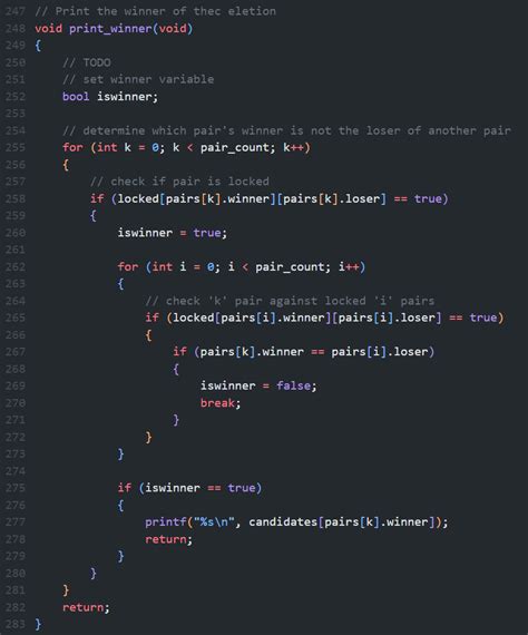 Please Help My Tideman Code Runs And Provides Correct Answers But Does Not Pass All Of The Cs50