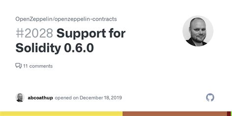 support for solidity 0 6 0 · issue 2028 · openzeppelin openzeppelin contracts · github