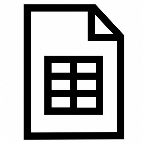 Doc Document Excel Table Icon Download On Iconfinder