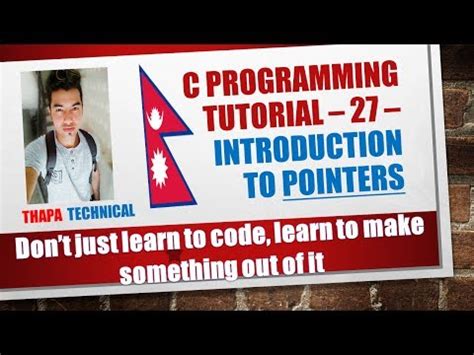 Learn C Programming Tutorial 28 Introduction To Pointers Nepali Mind