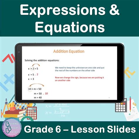 Expressions And Equations 6th Grade Powerpoint Lesson Slides Made By Teachers